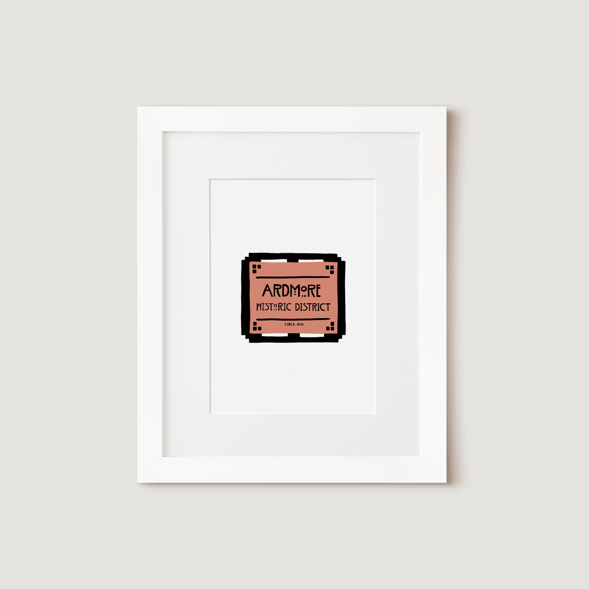 Art Print, Ardmore Historical Sign – Doster Paper Co.