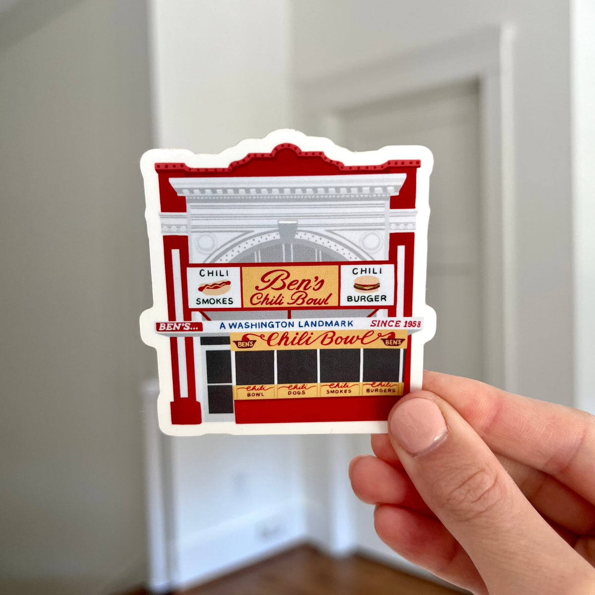 Waterproof Vinyl Sticker, Ben's Chili Bowl – Doster Paper Co.