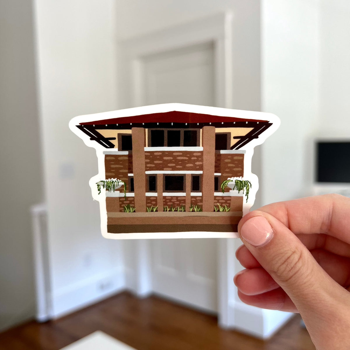 Waterproof Vinyl Sticker, Darwin Martin House | Doster Paper Co.