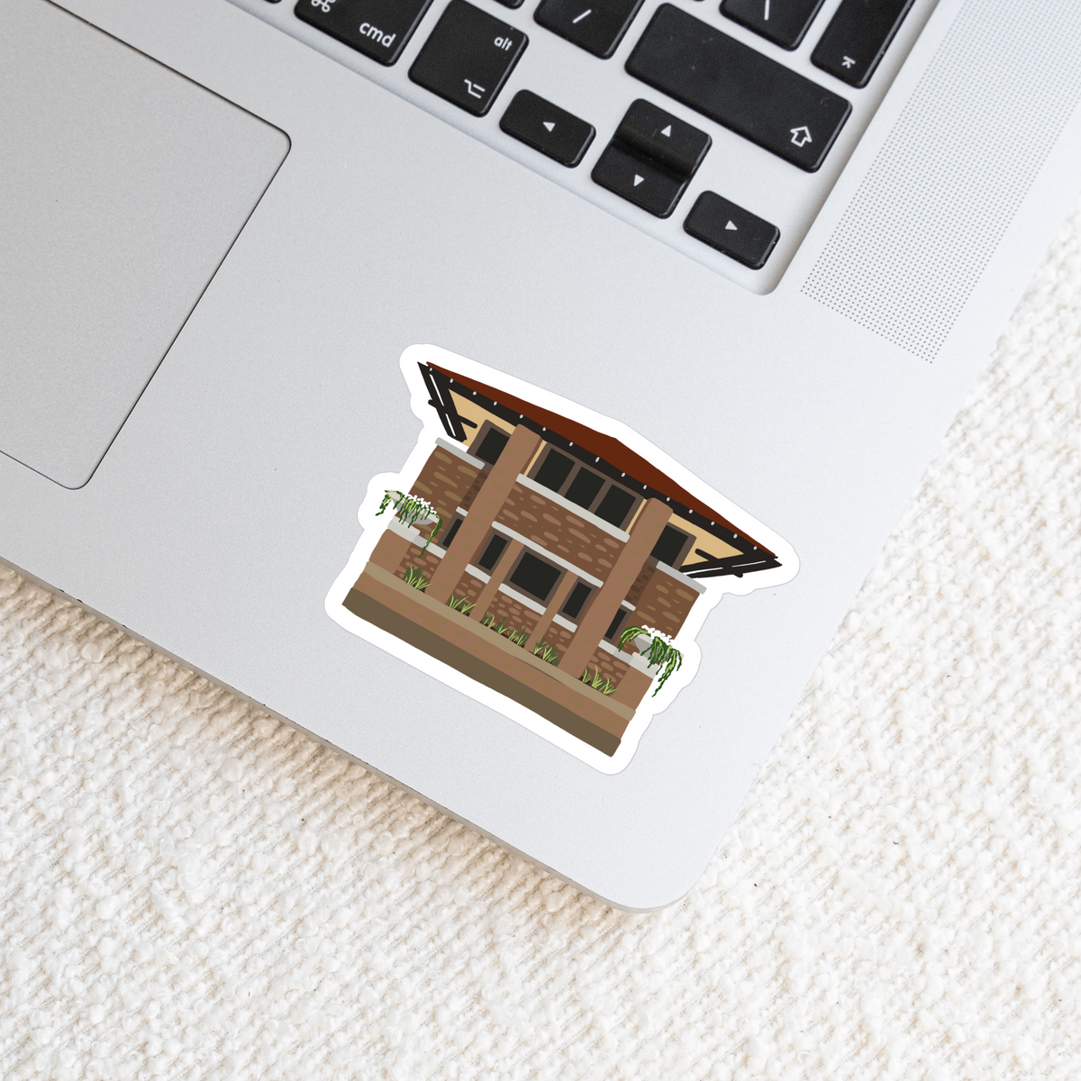 Waterproof Vinyl Sticker, Darwin Martin House – Doster Paper Co.