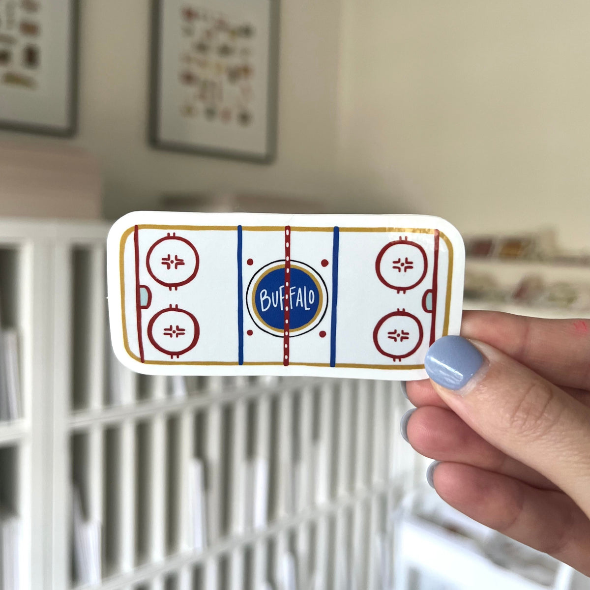 Waterproof Vinyl Sticker, Buffalo (Ice Rink) – Doster Paper Co.