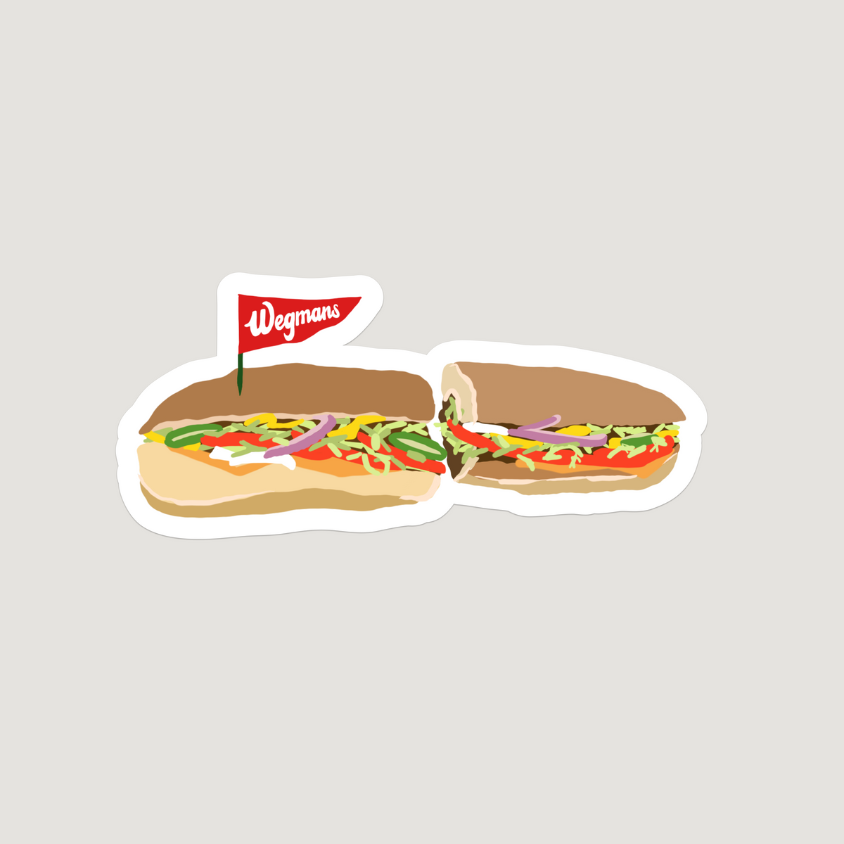 Waterproof Vinyl Sticker, Wegmans Sub – Doster Paper Co.
